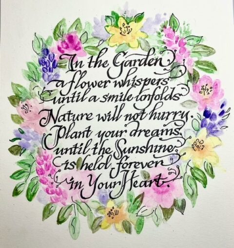 Beginning Calligraphy and Watercolor Flowers with Judith Haron | LOCA